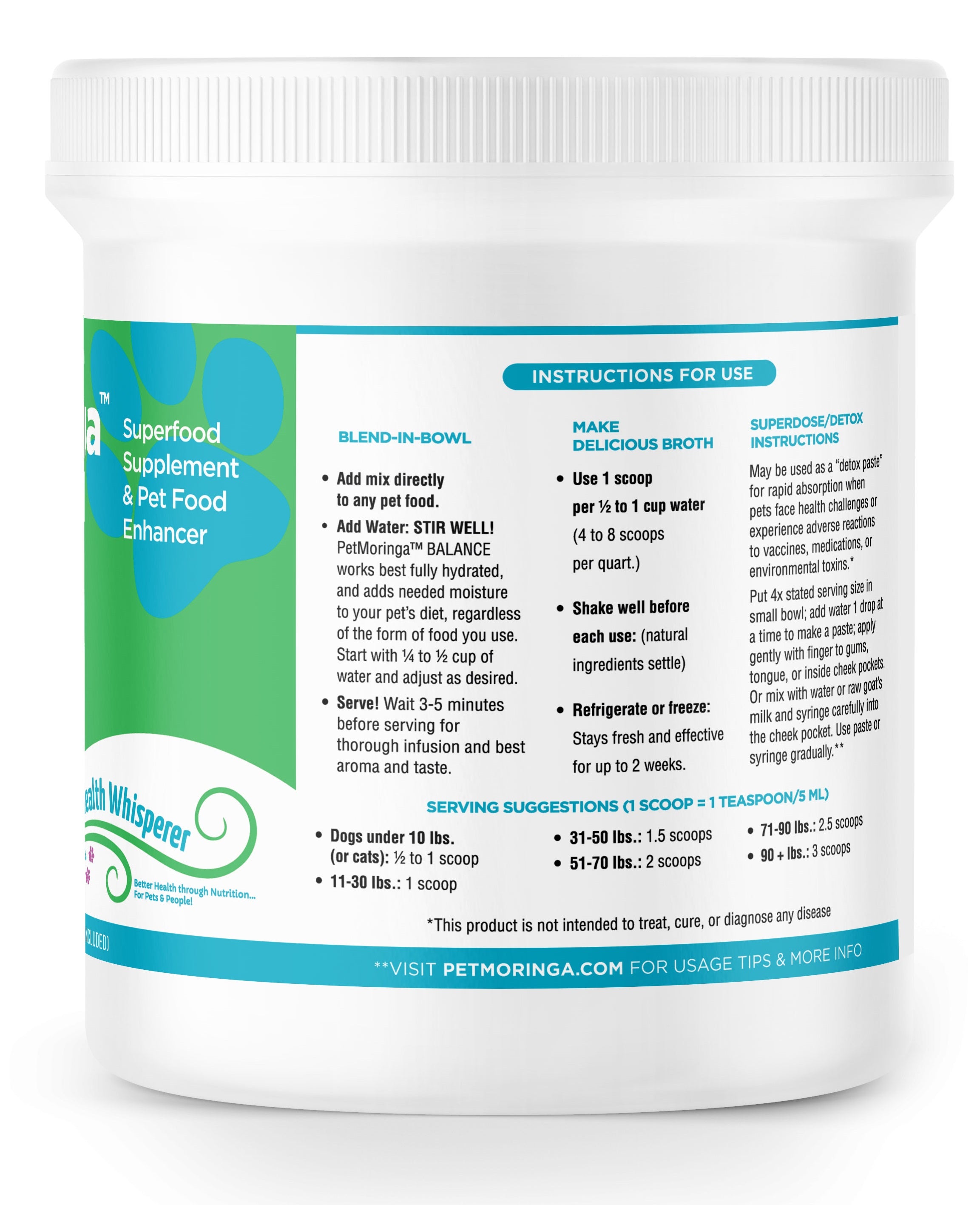 Full-Spectrum Moringa Products for Pets! – The Health Whisperer